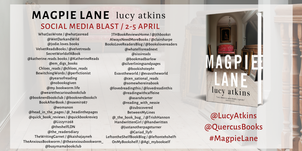 Magpie Lane by Lucy Atkins – Years of Reading Selfishly